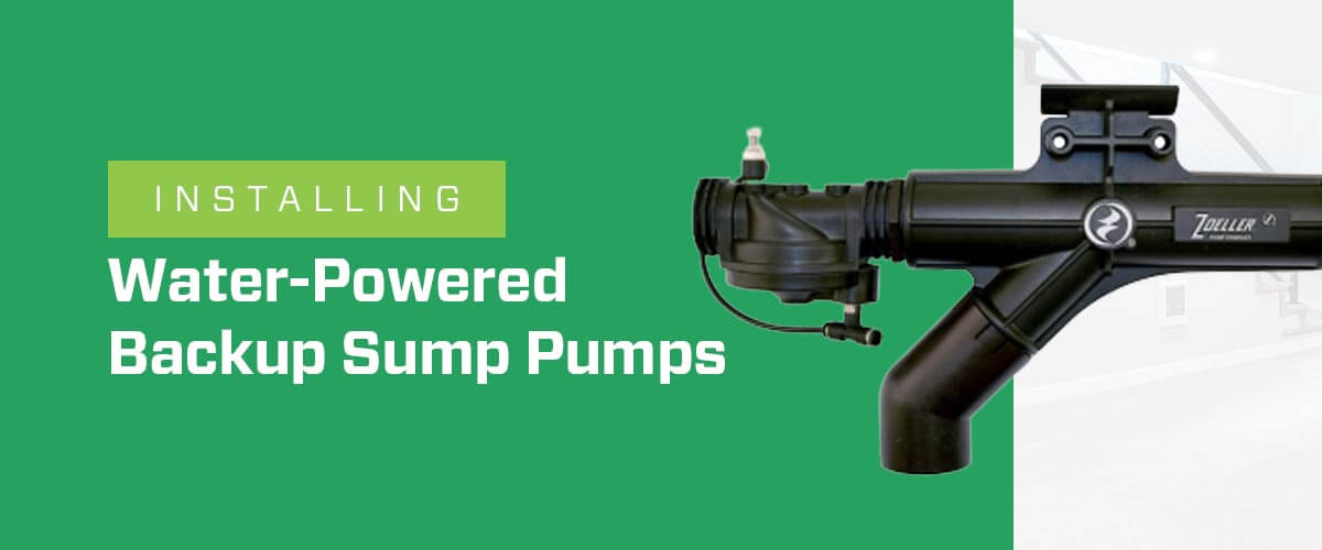 Installing Water-Powered Backup Sump Pump