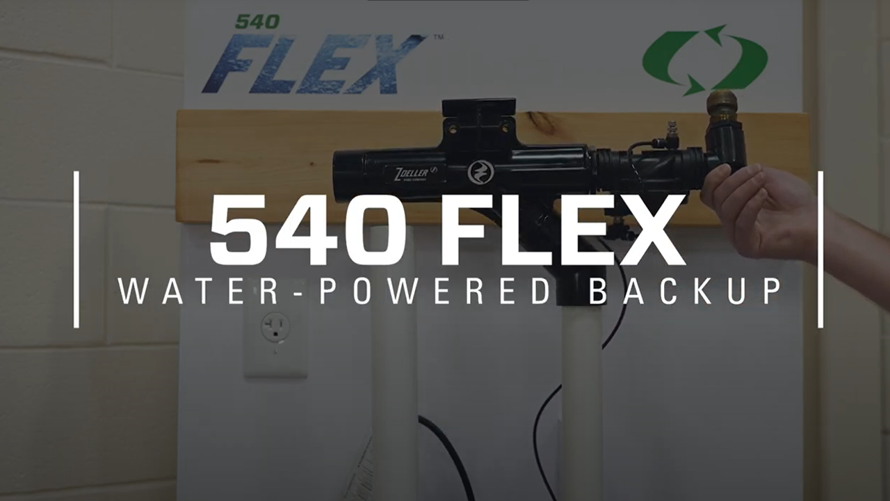 540 FLEX Water-Powered Backups Overview - Zoeller Pump Company